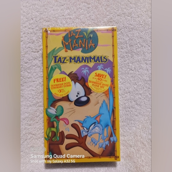 Warner Bros. | Other | Vintage Looney Tazmanimals Vhs Video Tape Tattoo ...